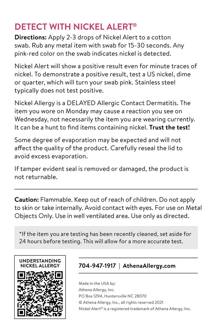 Nickel Alert® - Easy and quick test for nickel in jewelry, 400 tests+ ...