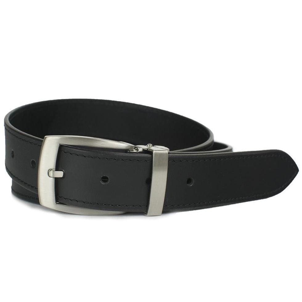 Black Balsam Knob Belt | Nickel-Free Dress Belt | Real Leather ...